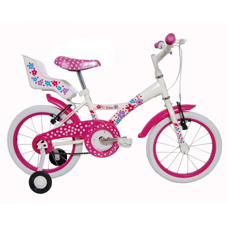 Bicicleta Tito Bikes aro 16 infantil aço My Bike Branca com porta ...